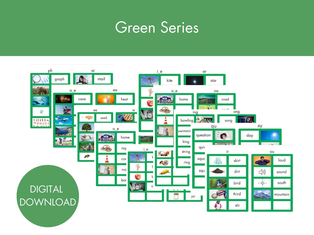 Montessori Blue Series | Language - Etsy