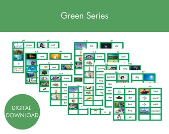 Montessori Blue Series Language Cards, Learn to Read Consonant Blends ...