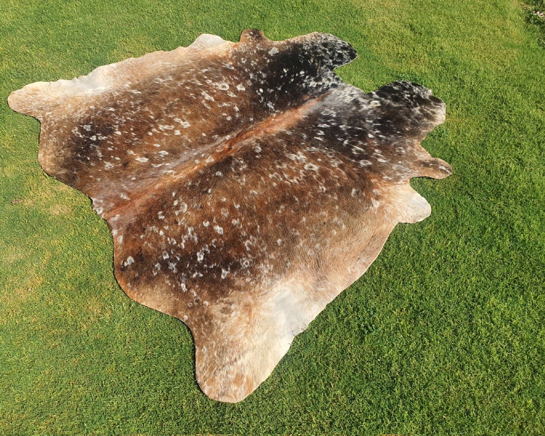 Deer Cowhide Rug Unique Cowhide leather Rugs Natural Cow - Etsy