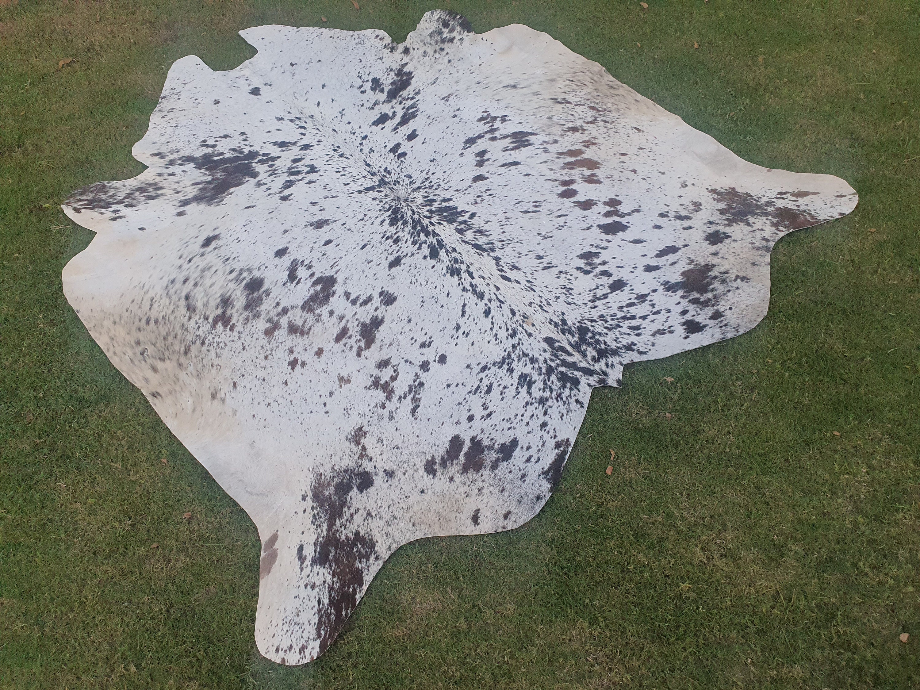 Real Cowhide Brown Black Spotted Rugs Brown and White Cowhide - Etsy UK