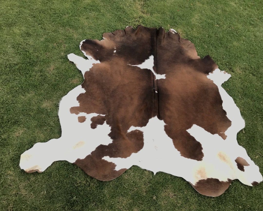 Best Cowhide Rug, 5x7 Rug Small and Large Rug Brown and White Cowhide ...