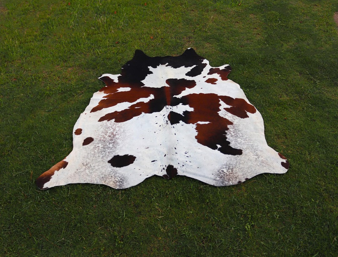 Natural Brown and White Cowhide Rugs - Hair on Real Cowhide Rugs ...