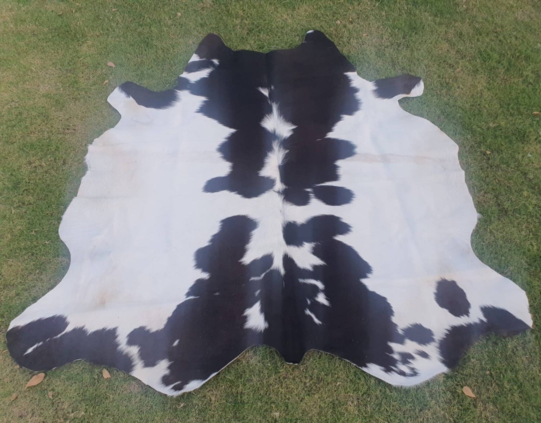 Cowhide Rug Black and White Exclusive Real Cow Skin Rug Brazilian Cow ...