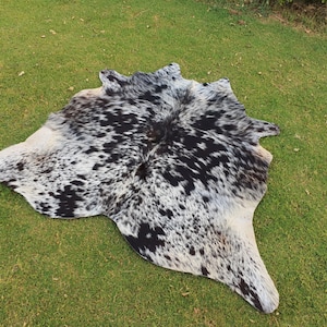 Cowhide Rug-black and White Cowhide-black Spotted Hide Rug-cowhide for ...