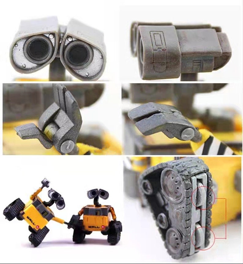 Mini Wall-e Robot 3D Figure Handicraft Wall E and Eve | Etsy