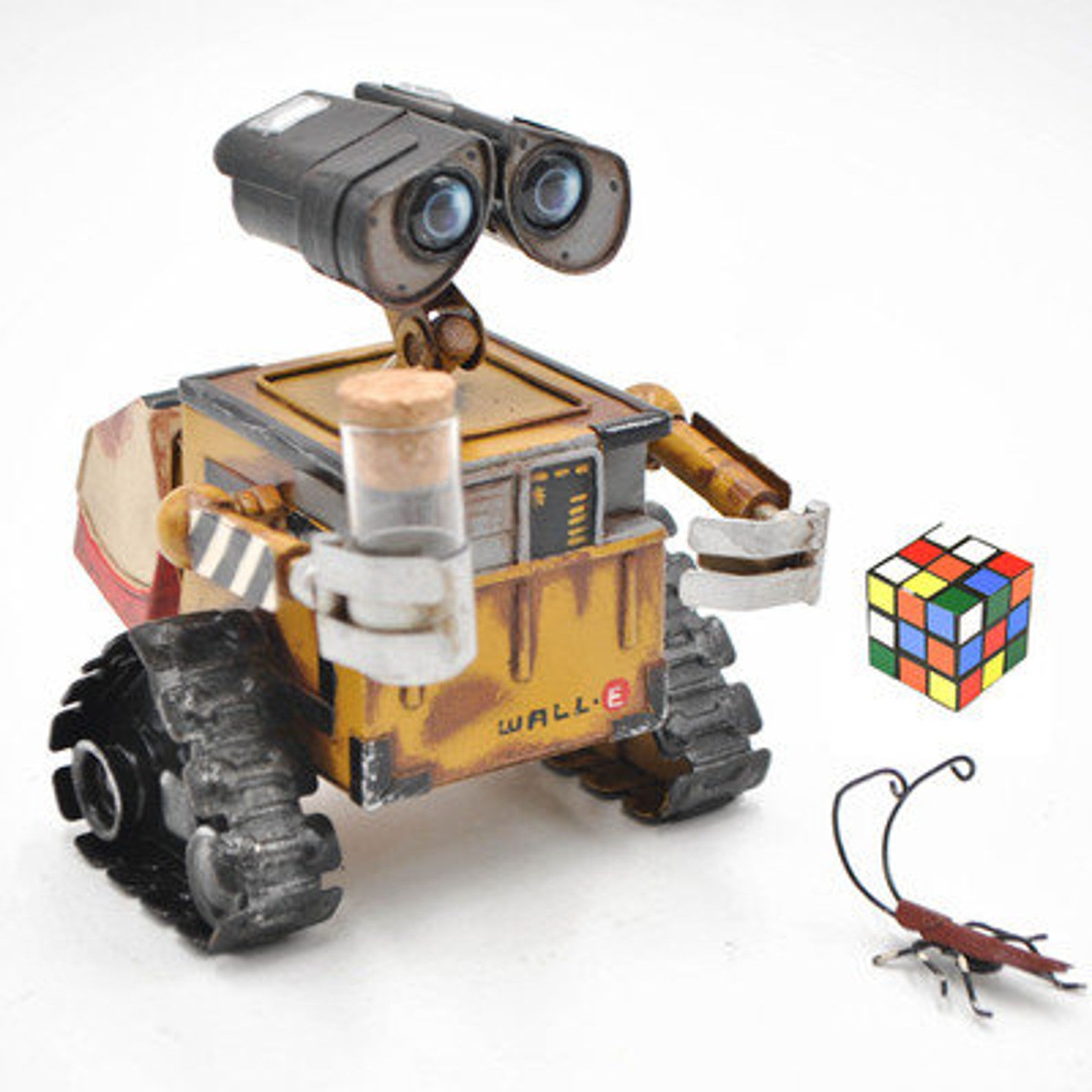Mini Wall-e Robot 3D Figure With Backpack Handicraft Wall E - Etsy