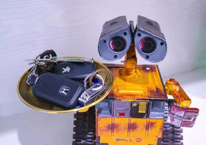 Wall-e Metal Robot With Tray the Movie Wall.e Robot for | Etsy