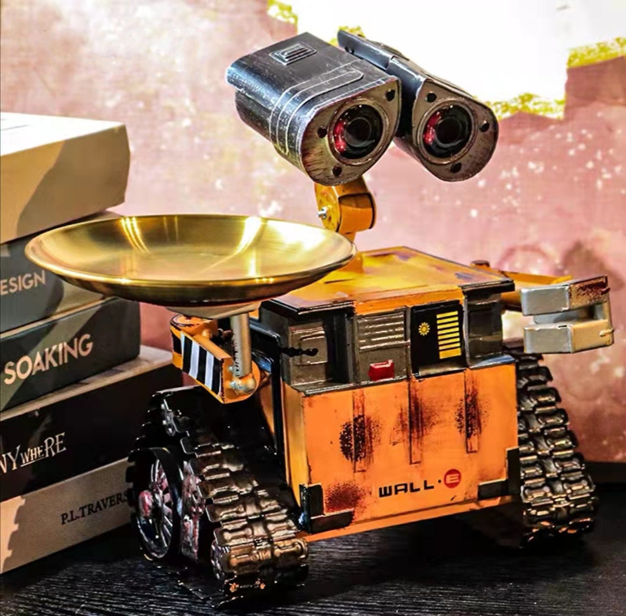 Wall-e Metal Robot With Tray the Movie Wall.e Robot for | Etsy