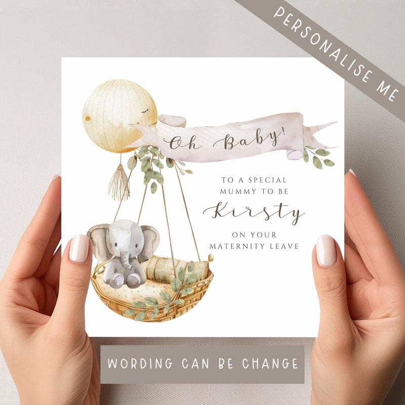 Maternity Leave Card - Etsy UK