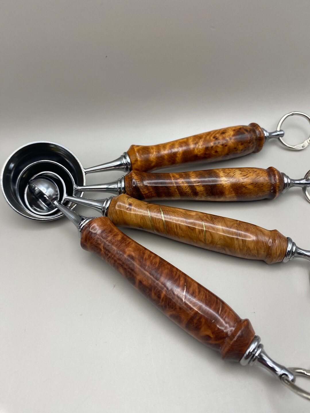 Burl Wood Measuring Spoons | Beautiful, Unique Measuring Spoons With ...