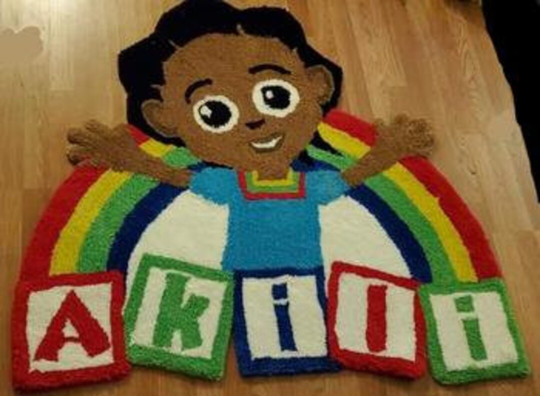 Akili Rainbow Rug - Etsy