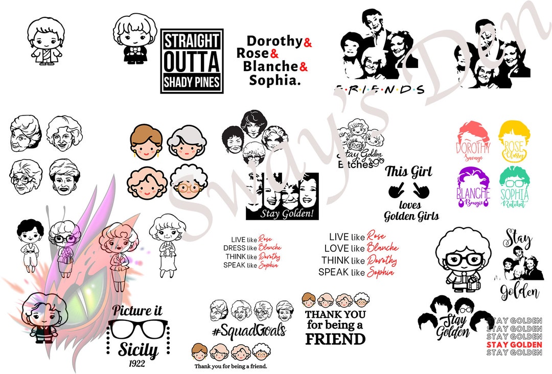 Golden Girls SVG Bundle - Etsy