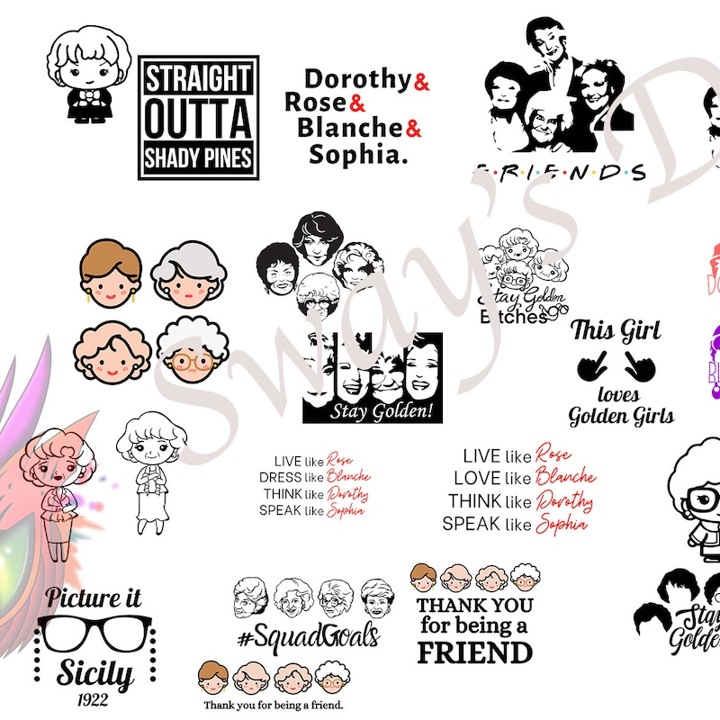 Golden Girls Svg - Etsy