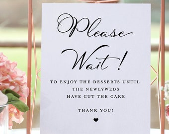 Please Wait Sign - Etsy