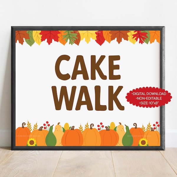 Cake Walk Numbers - Etsy