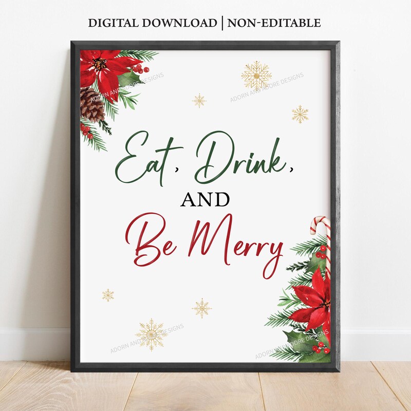Eat Drink Be Merry - Etsy