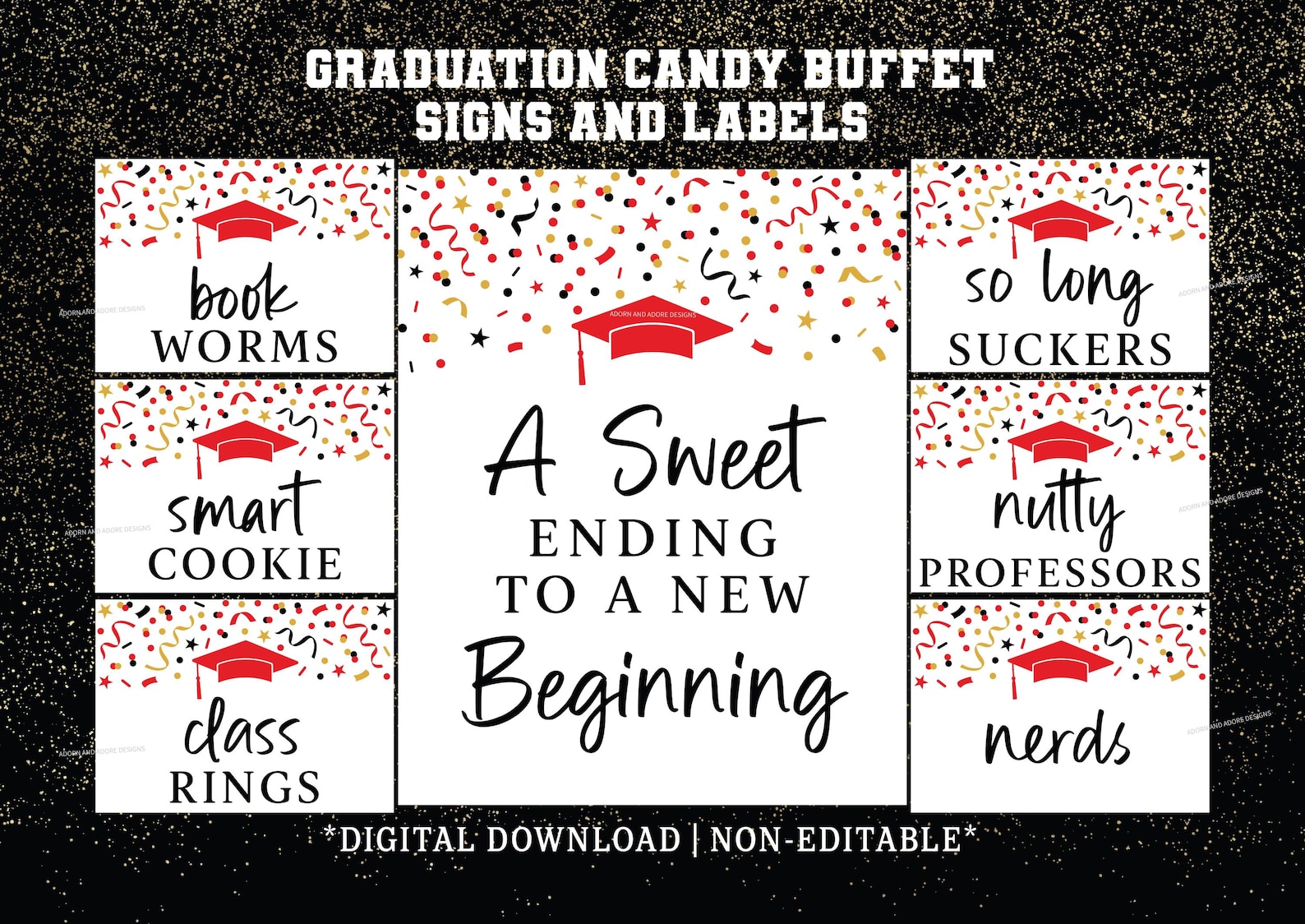 Graduation Candy Bar Signs, Printable Graduation Candy Bar Signs ...