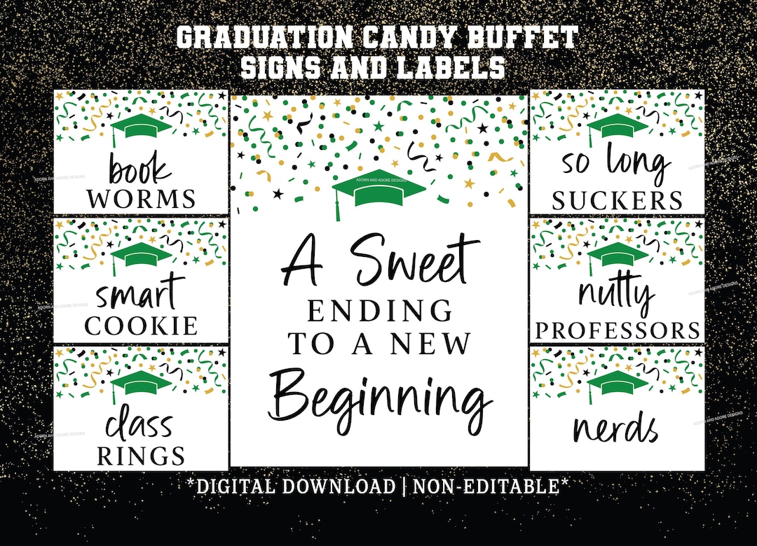 Graduation Candy Bar Signs, Printable Graduation Candy Bar Signs ...