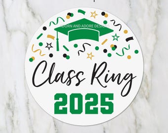 Graduation Class Ring Stickers, Printable Graduation Class Ring ...