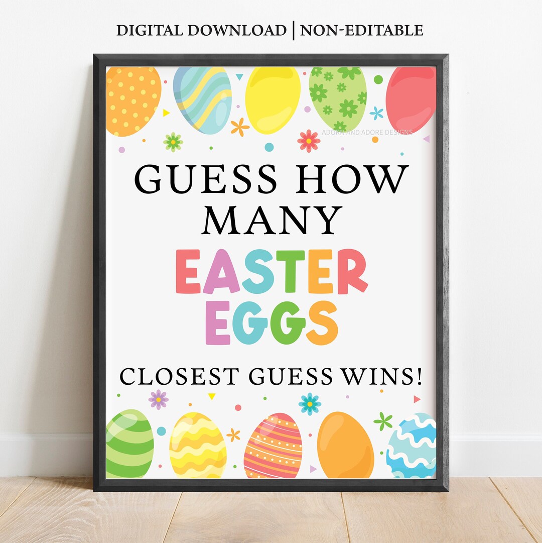 Guess How Many Easter Eggs, Guess How Many Easter Eggs Are in the Jar ... Guess How Many Easter Eggs, Guess How Many Easter Eggs Are in the Jar ...