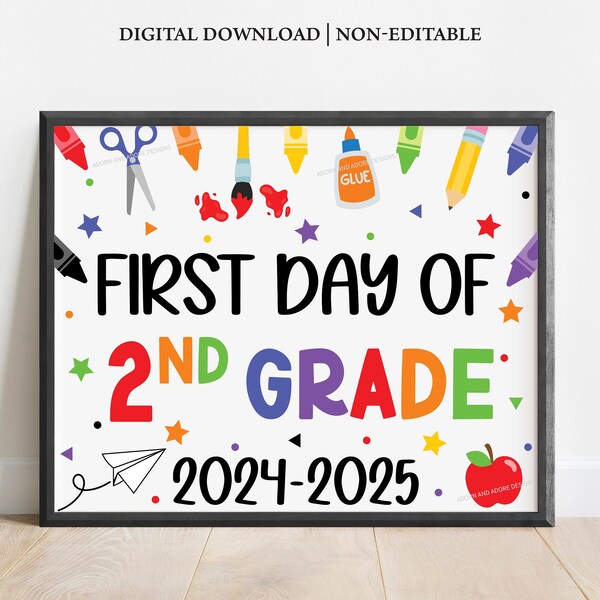 First Day of 1st Grade - Etsy