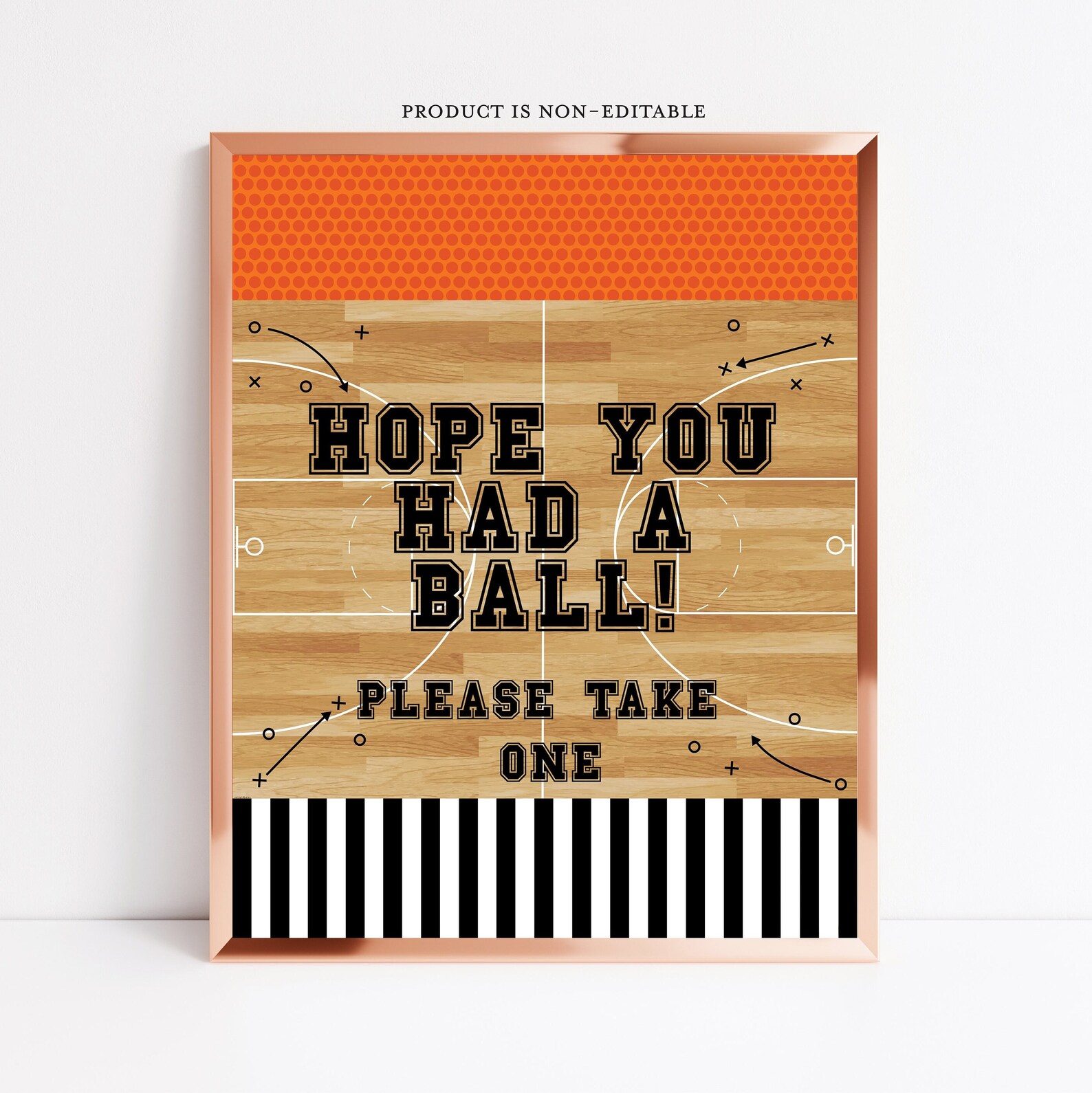 Hope You Had A Ball Sign Basketball Party Basketball Party - Etsy