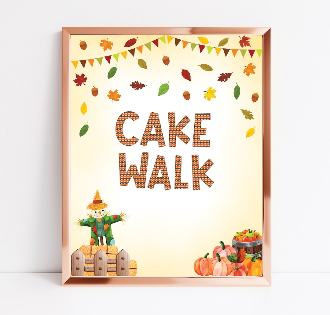 Cake Walk Sign Fall Festival Signs Harvest Festival Signs - Etsy