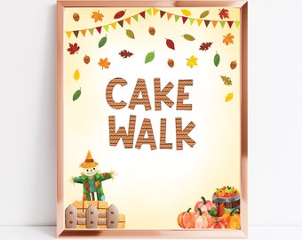 Fall Cake Walk Numbers - Etsy