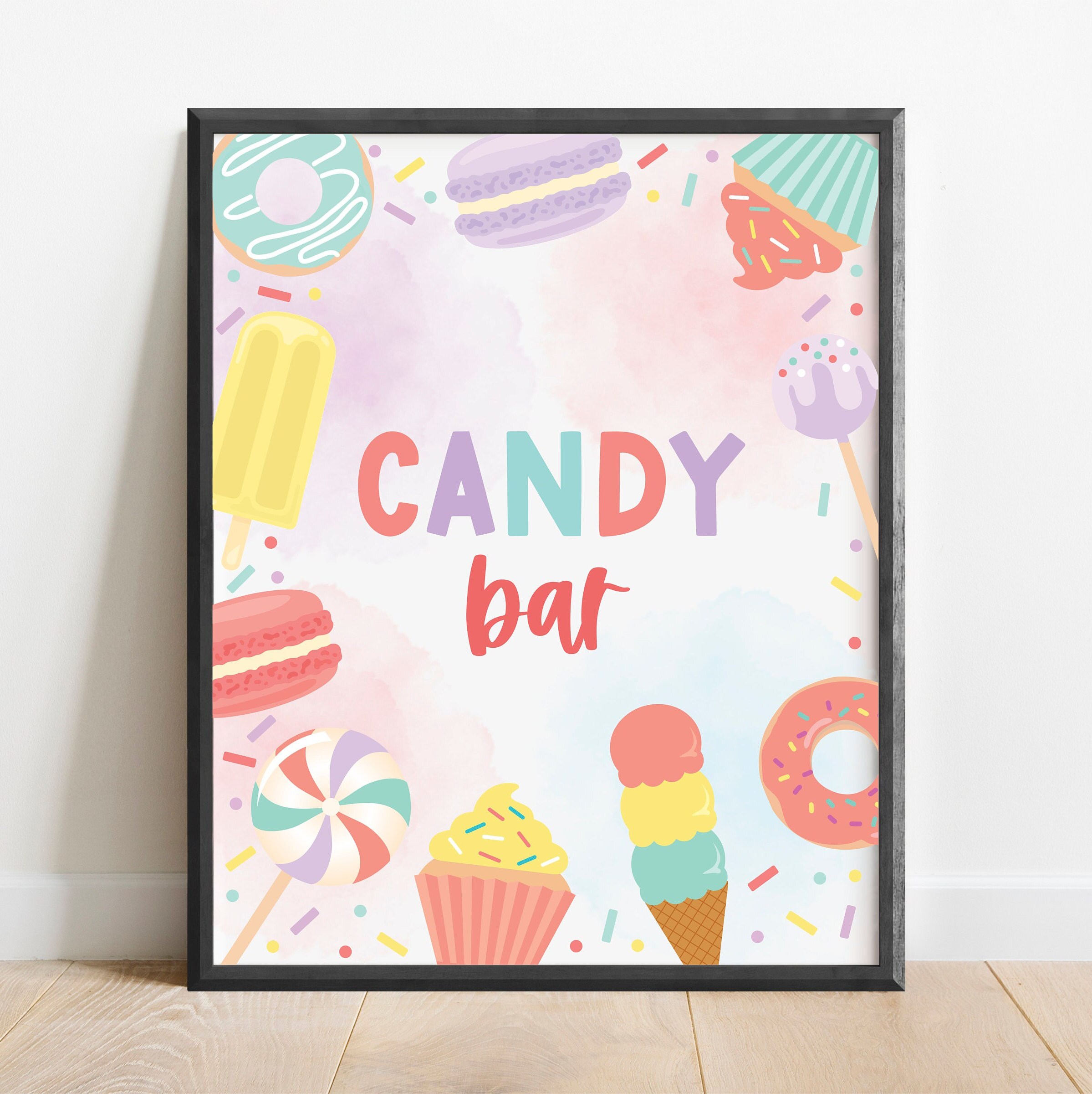 Candy Bar Sign Printable Candy Bar Sign Sweets Party Sign - Etsy Canada