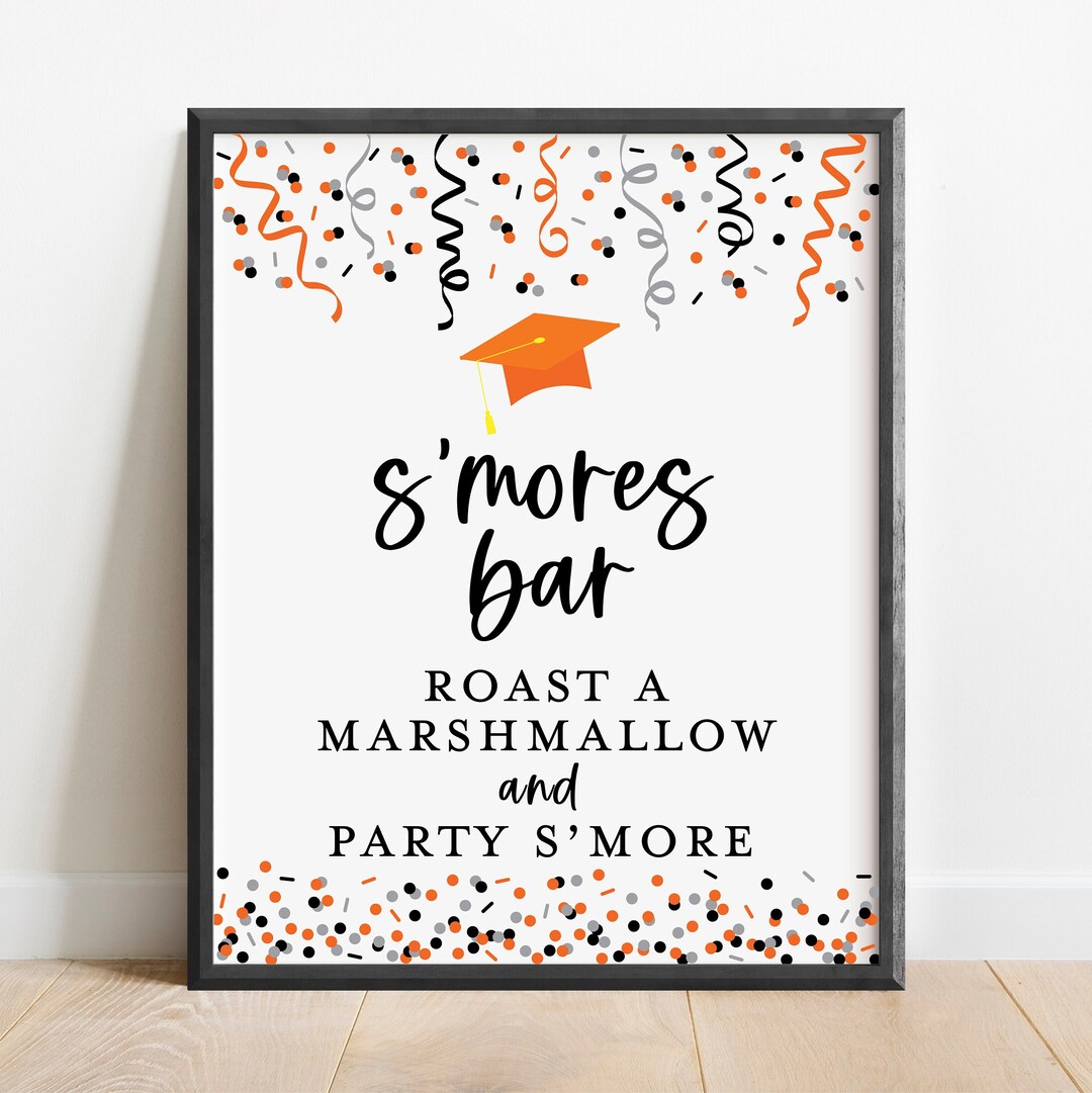 Graduation S'mores Graduation S'mores Bar Sign - Etsy