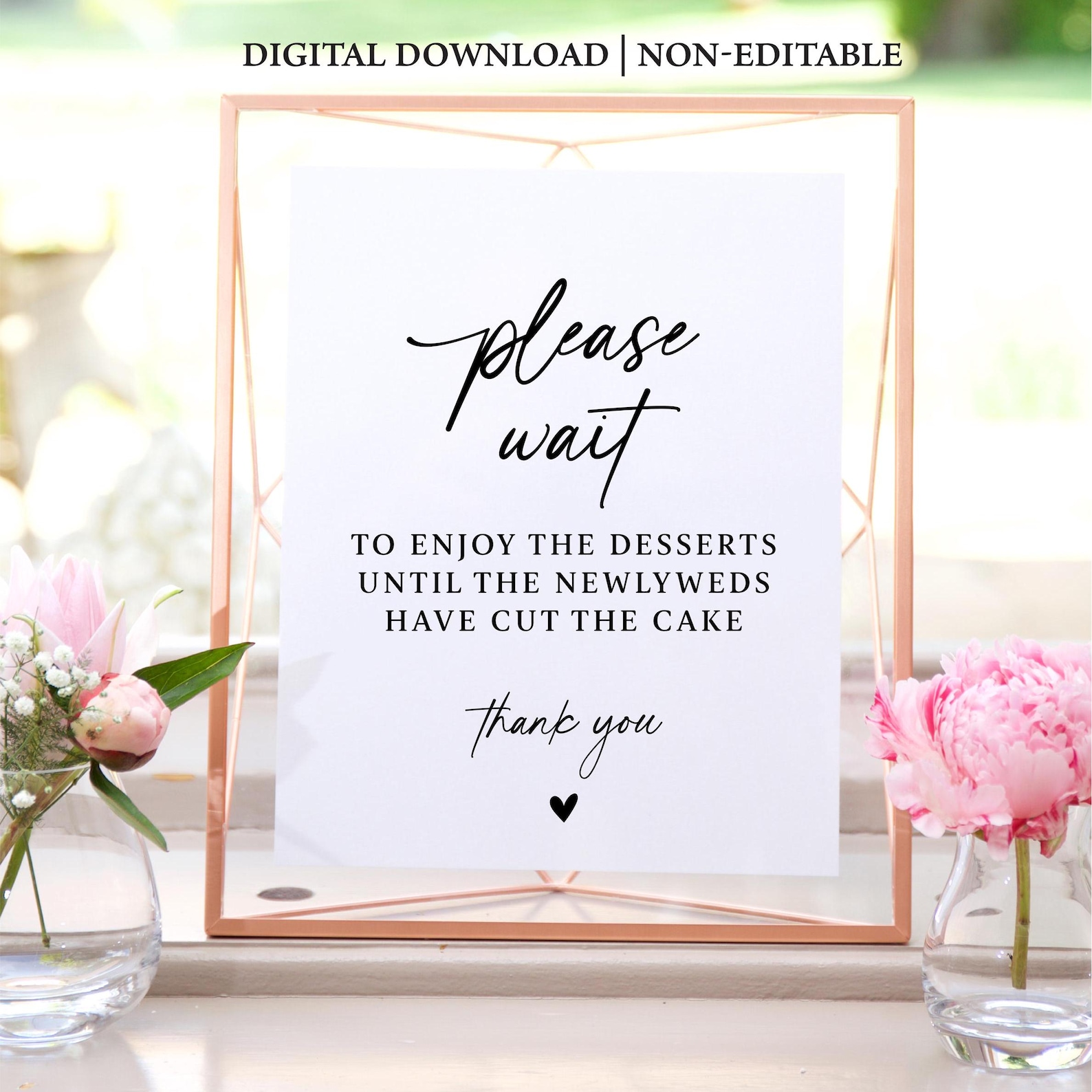 Please Wait to Enjoy Dessert, Please Wait to Enjoy Dessert Sign ...