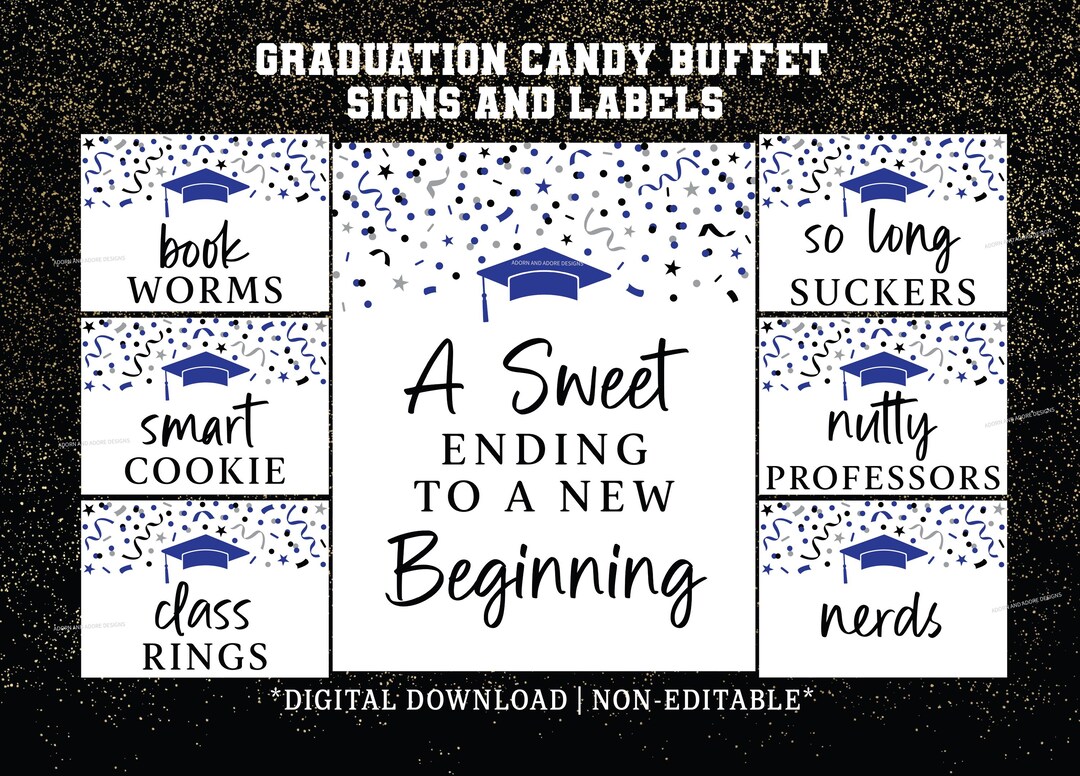 Graduation Candy Bar Signs, Printable Graduation Candy Bar Signs ...