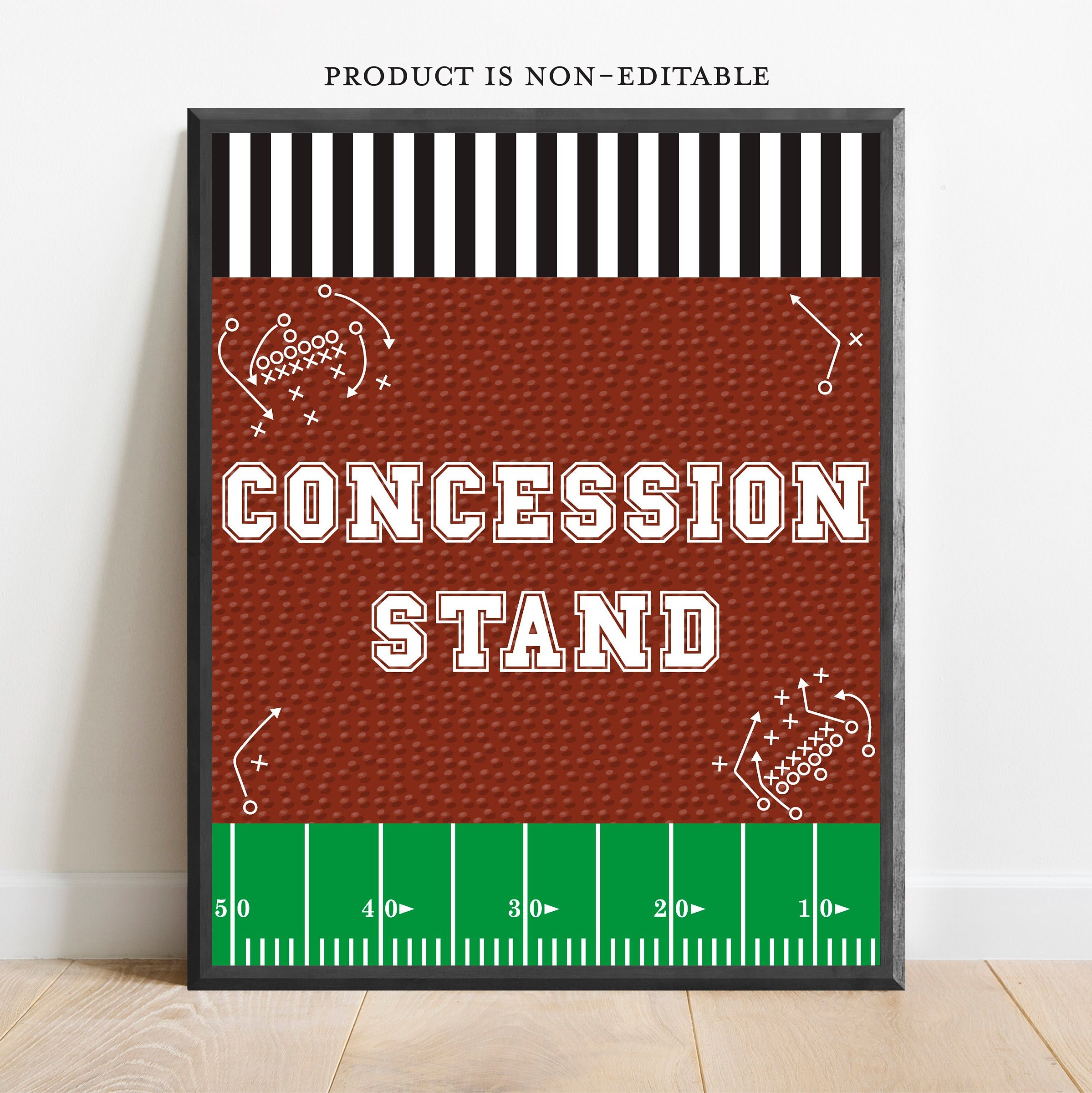 Concession Stand Concession Stand Sign Football Party - Etsy