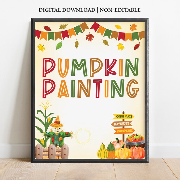 Pumpkin Painting - Etsy