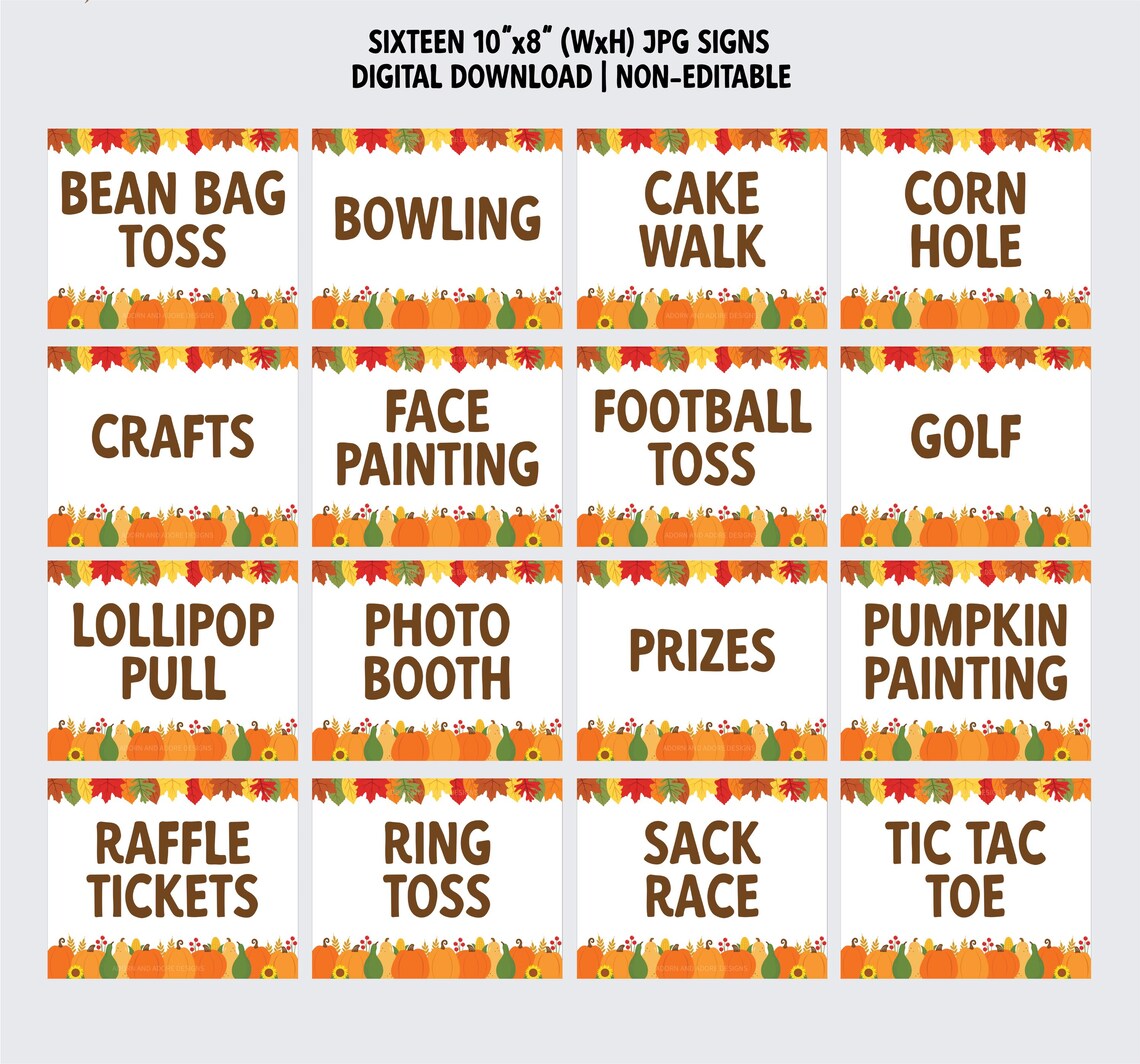 Fall Festival Signs, Harvest Festival Signs, Fall Festival, Fall Party ...