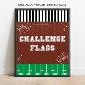 Challenge Flags Sign, Penalty Flags Sign, Football Party, Football ...