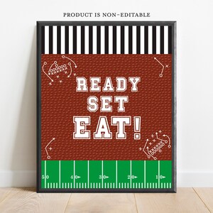 Ready Set Eat Ready Set Eat Sign Football Party (Download Now) - Etsy