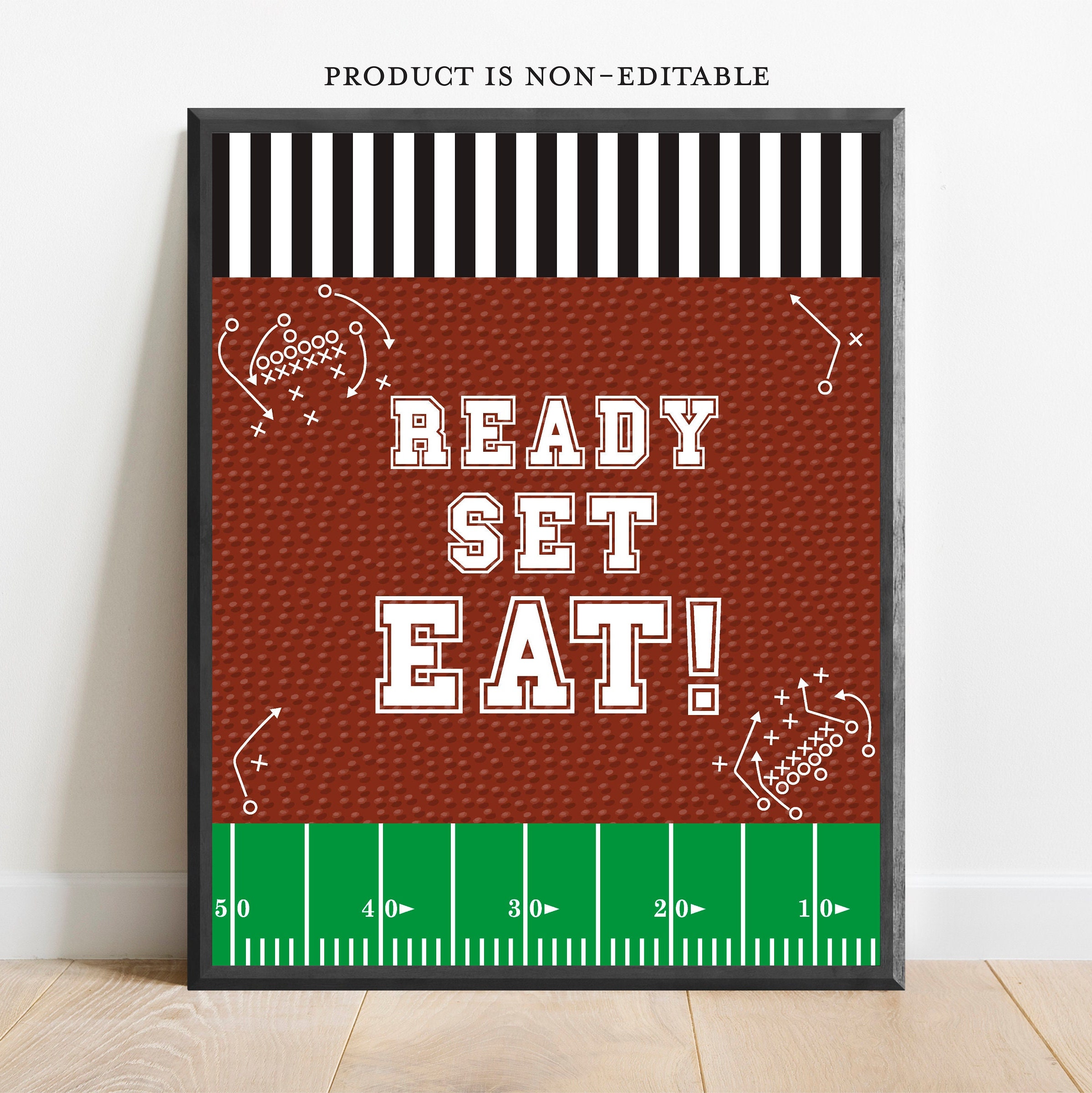 Ready Set Eat Ready Set Eat Sign Football Party (Download Now) - Etsy