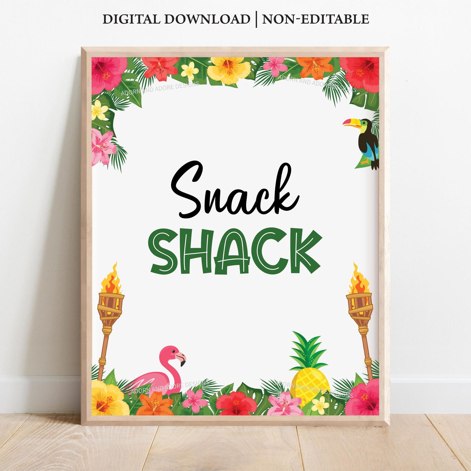 Snack Shack Sign, Luau Snack Shack Sign, Tropical Snack Shack Sign ...