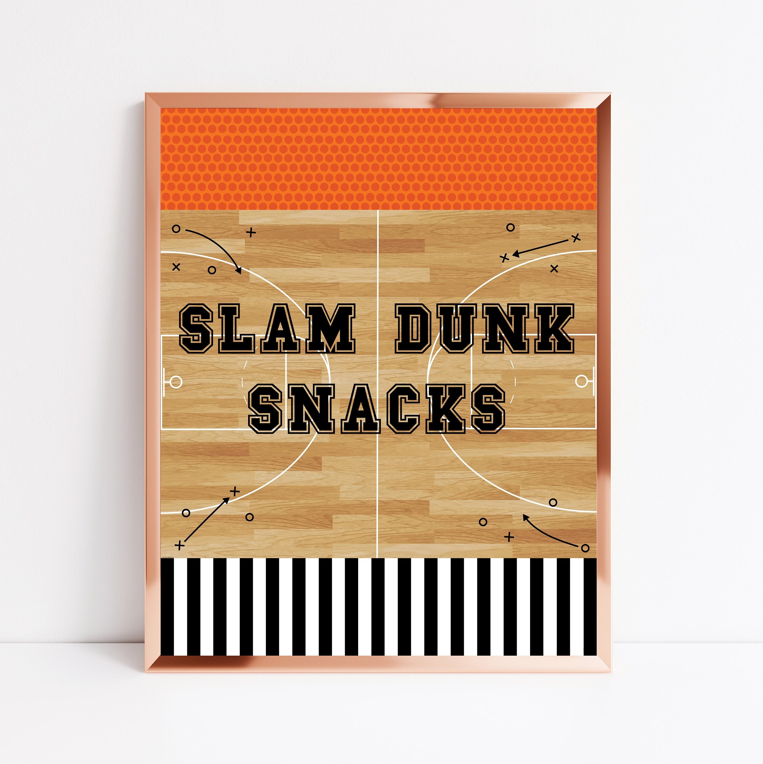 Slam Dunk Snacks Slam Dunk Snacks Sign Basketball Party - Etsy UK