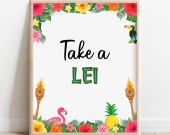 Tiki Bar Sign, Luau Tiki Bar Sign, Tropical Tiki Bar Sign, Printable ...