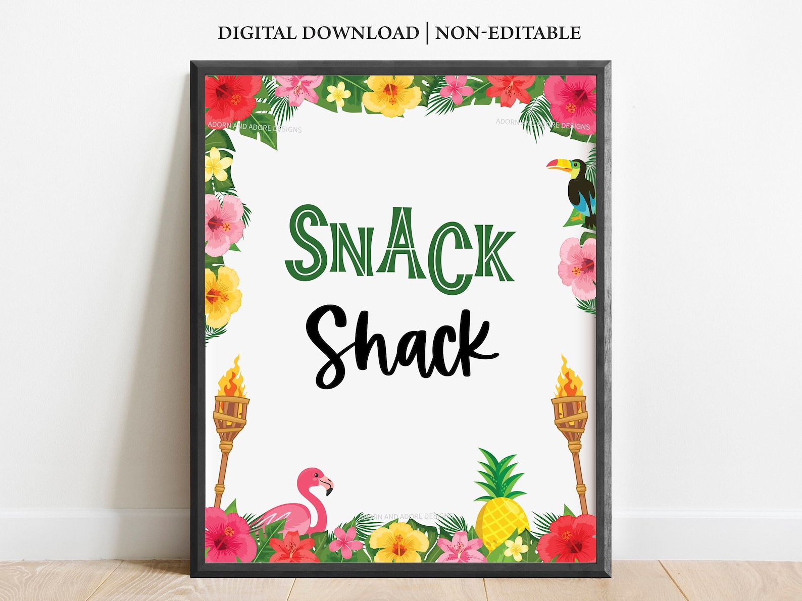 Snack Shack Sign, Luau Snack Shack Sign, Tropical Snack Shack Sign ...