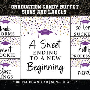 Graduation Candy Bar Signs, Printable Graduation Candy Bar Signs ...