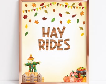 Hay Rides Sign - Etsy