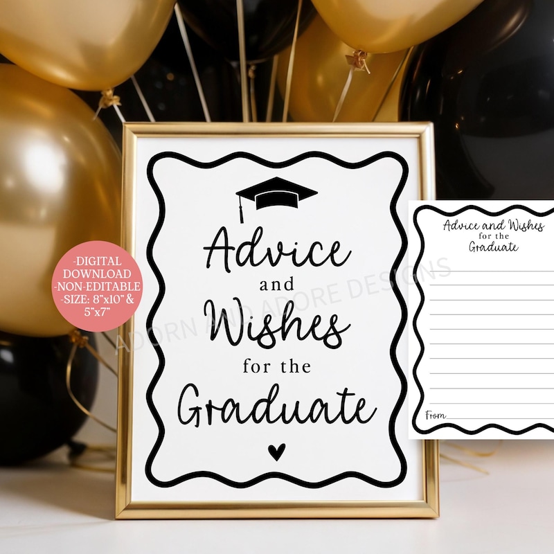 Graduation Advice Cards - Etsy