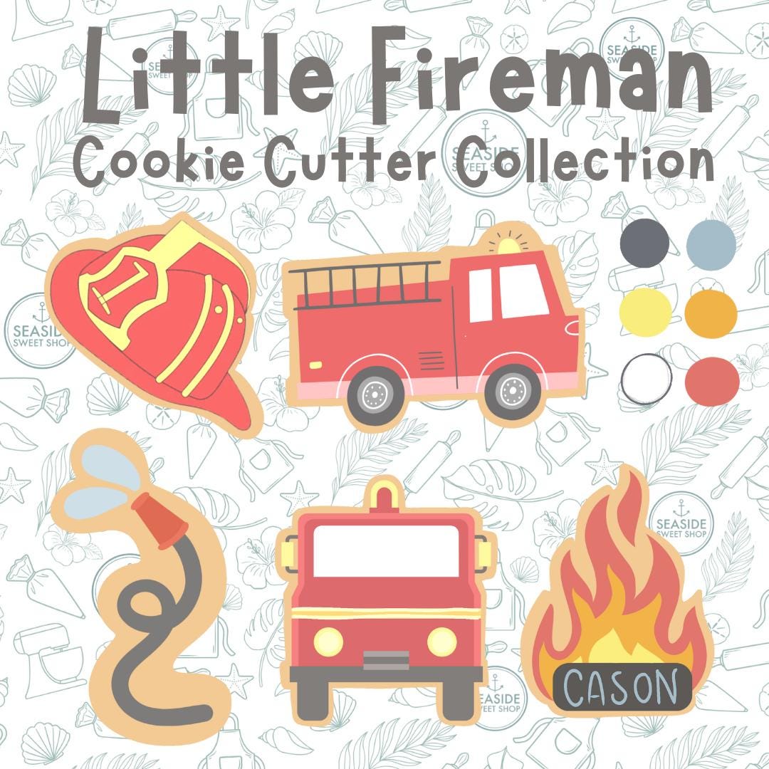 Little Fireman - Themed Cookie Cutter Collection - Etsy