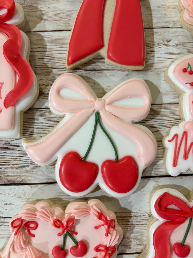 Cherries & Bows, Cherry First - Cookie Cutter Collection - Etsy