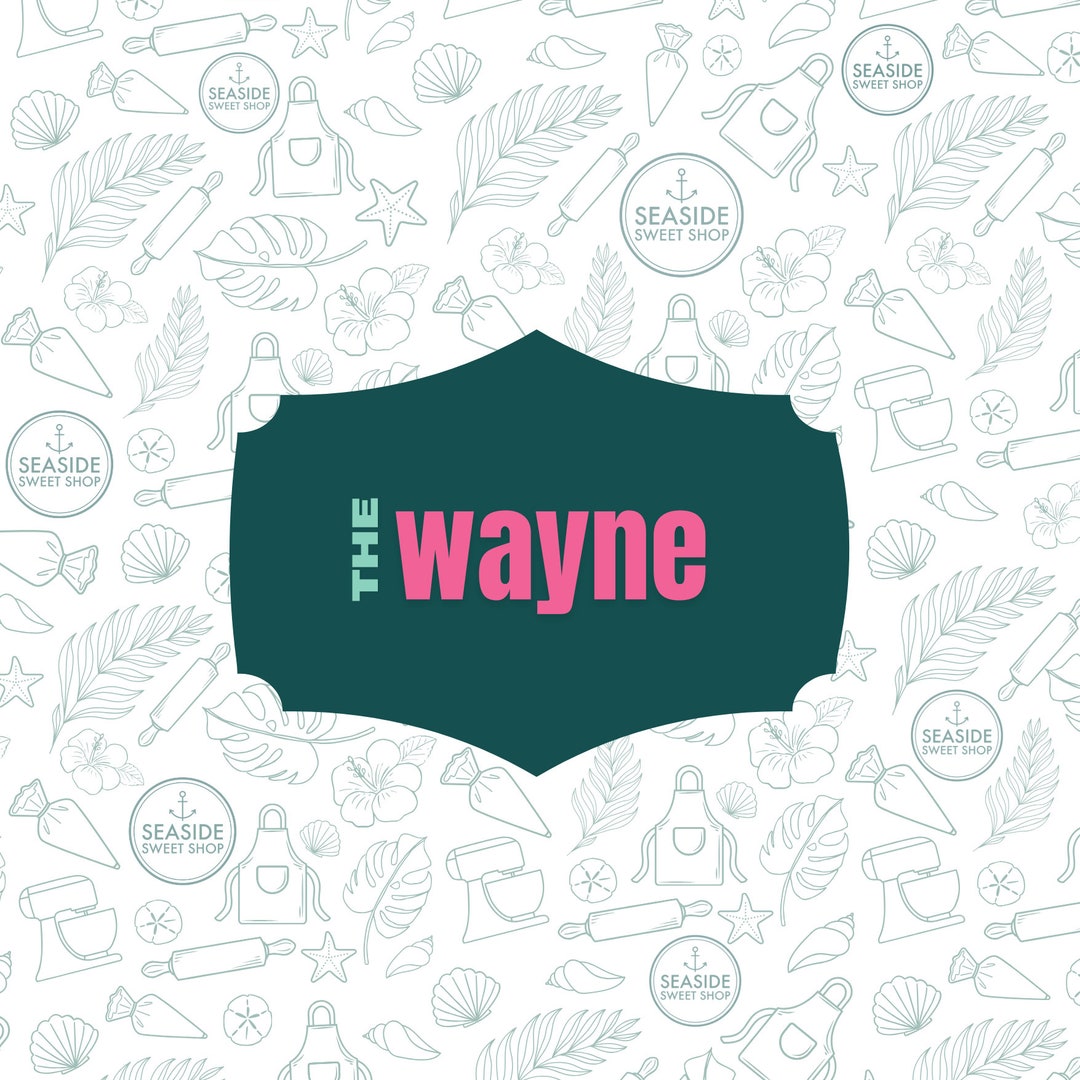 The Wayne Plaque - Cookie Cutter STL Download - Etsy