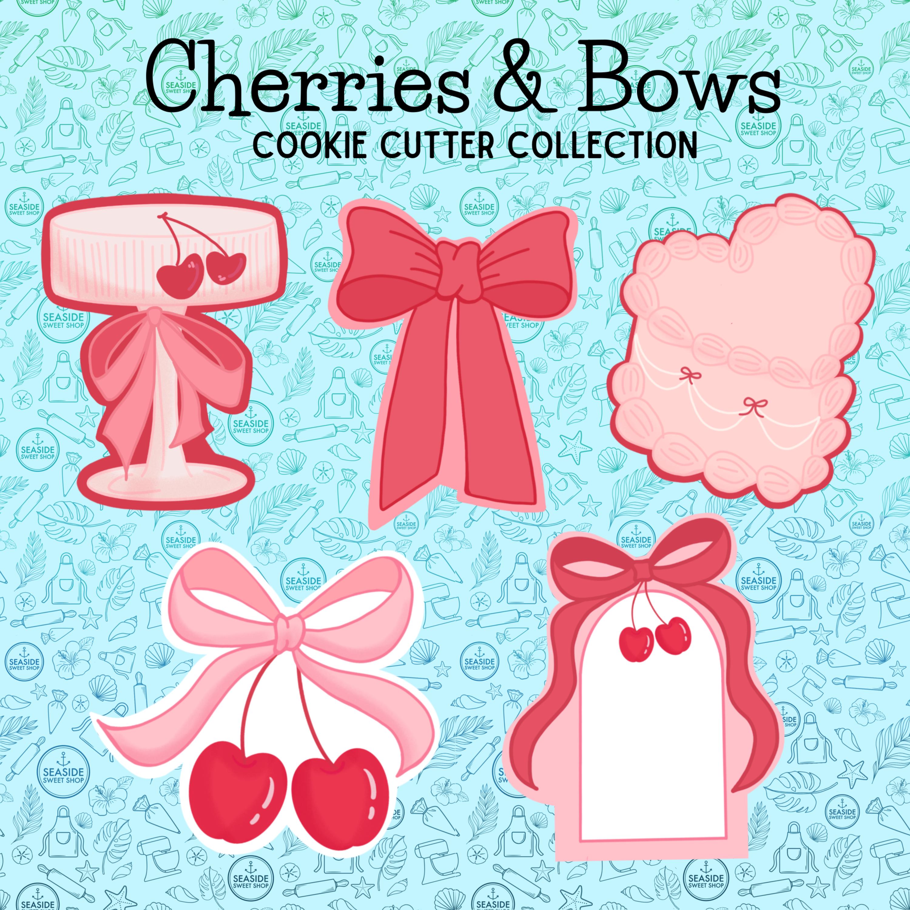 Cherries & Bows, Cherry First - Cookie Cutter Collection - Etsy