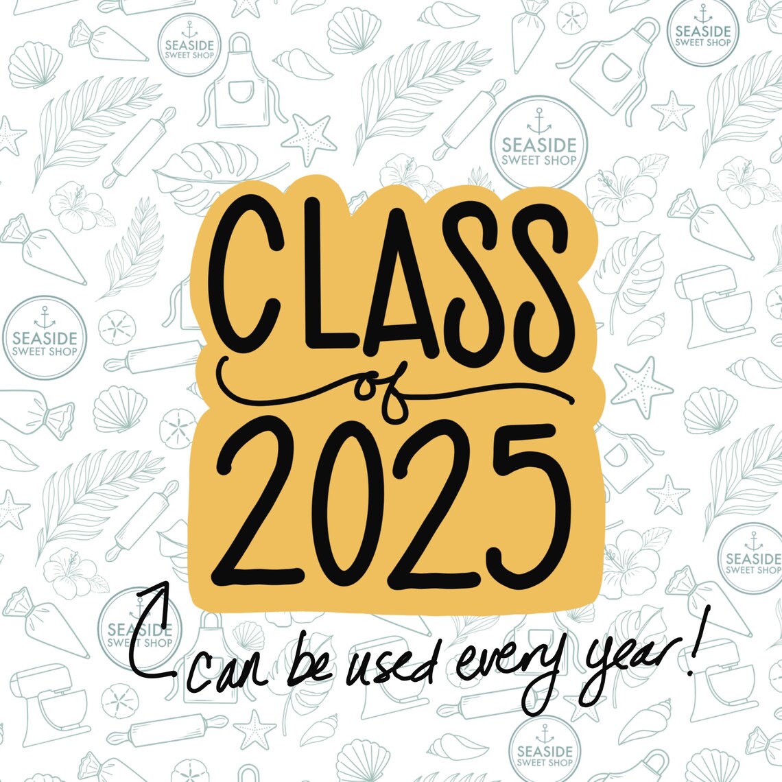 Graduation “class of 2025” Cookie Cutter - Etsy